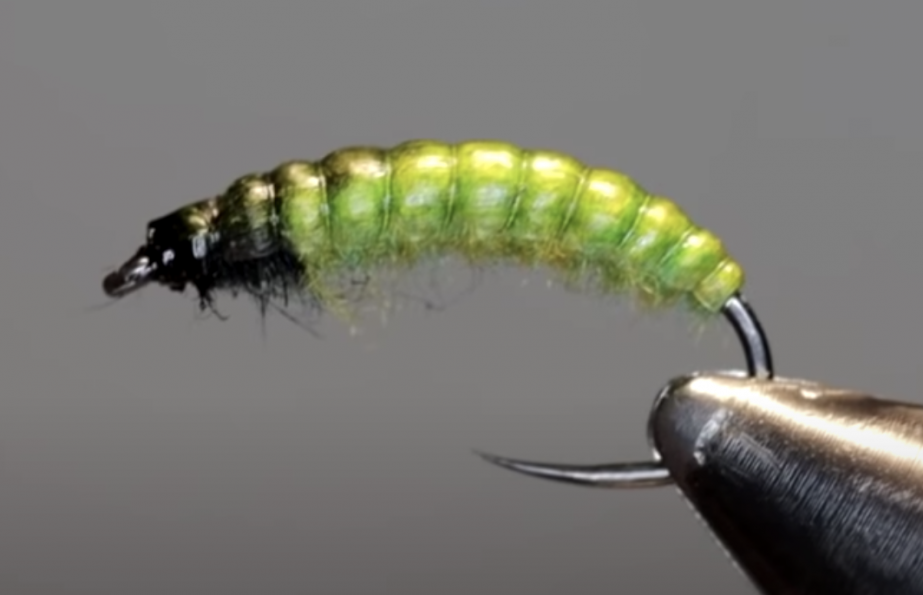 Easy imitation of hydropsyche larvae